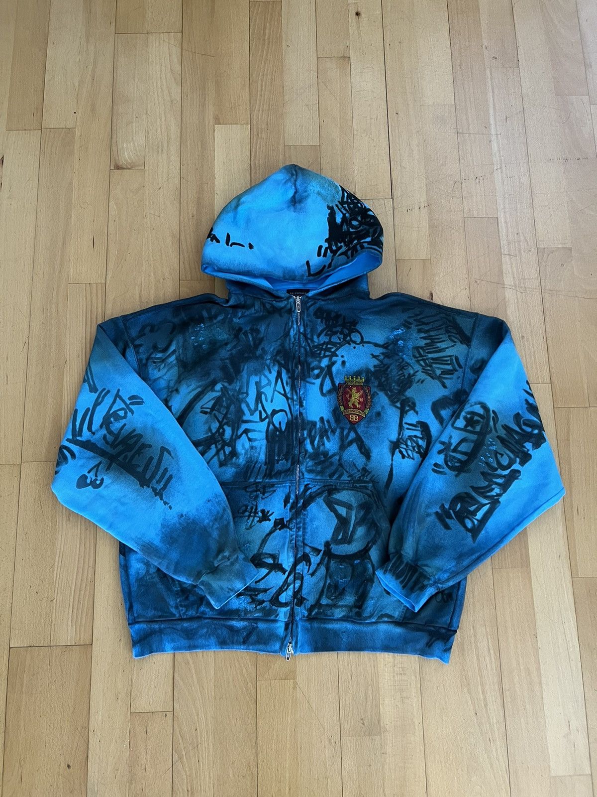 Balenciaga Balenciaga Skater Zip Up - Sky Blue | Grailed