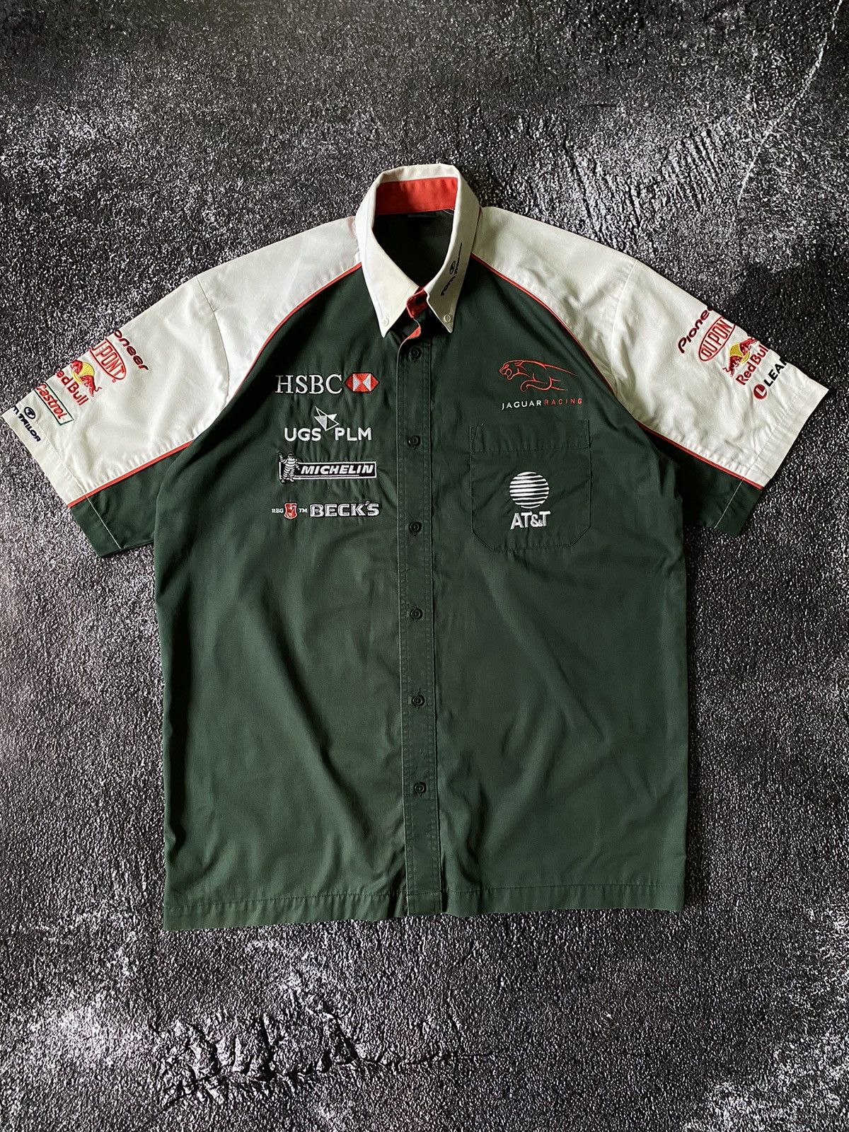 Vintage Rare Jaguar racing big logo shirt f1 vintage 90s Marlboro | Grailed