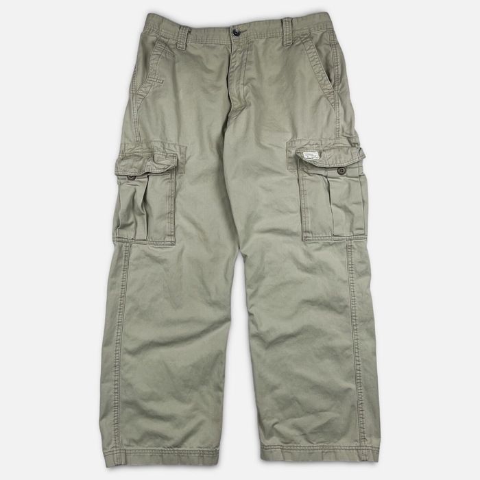 Vintage Y2K Levis Loose Straight Cargo Pants Khaki 38x29 Baggy Skate | Grailed