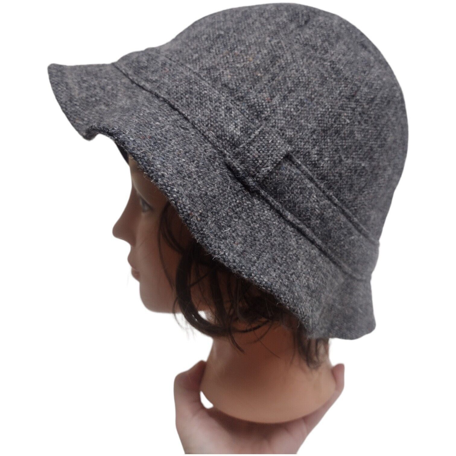 Pendleton × Polo Ralph Lauren VINTAGE PENDLETON HAT FEDORA VIRGIN WOOL Charcoal Gray Tweed | Grailed