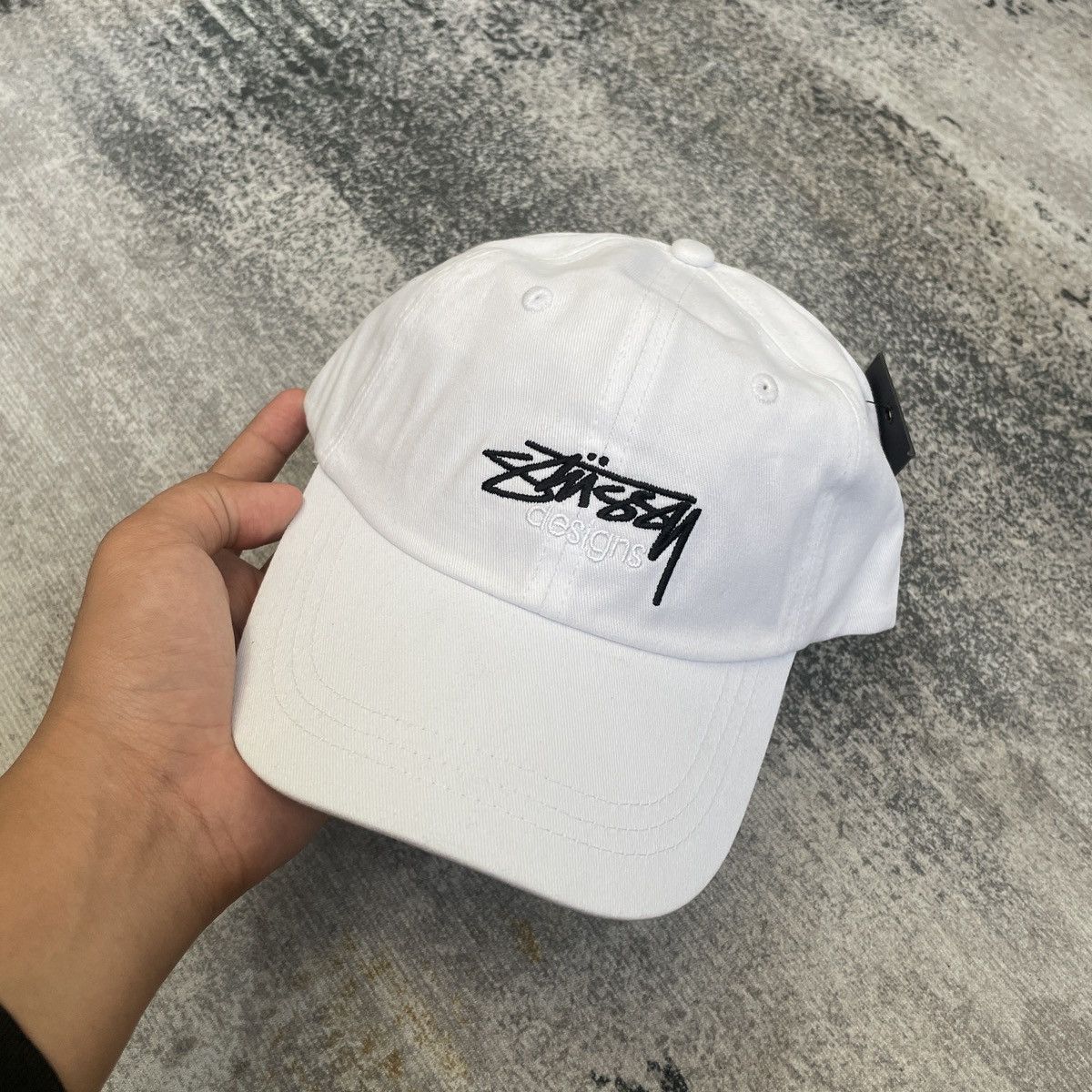 Hat × Streetwear × Stussy RARE STUSSY DESIGN CAP WHITE | Grailed