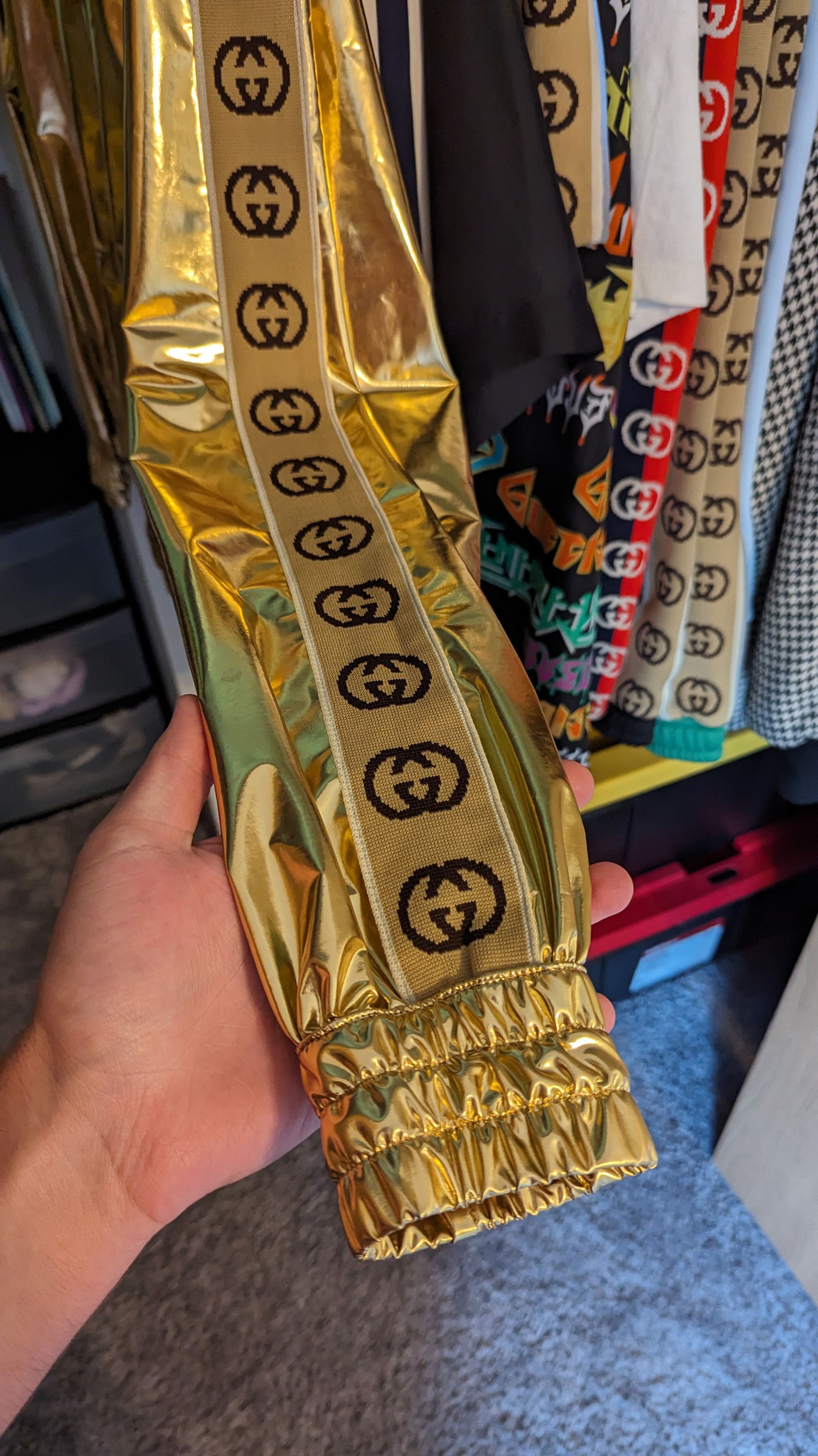 Gucci Gucci X Dsm Exclusive Gold Jacket Grailed