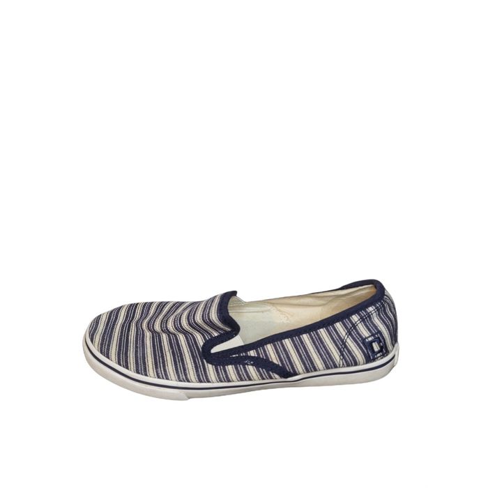 Chaps Chaps Striped Canvas Casual Sz 7.5 B Slip On Shoes Women | Grailed