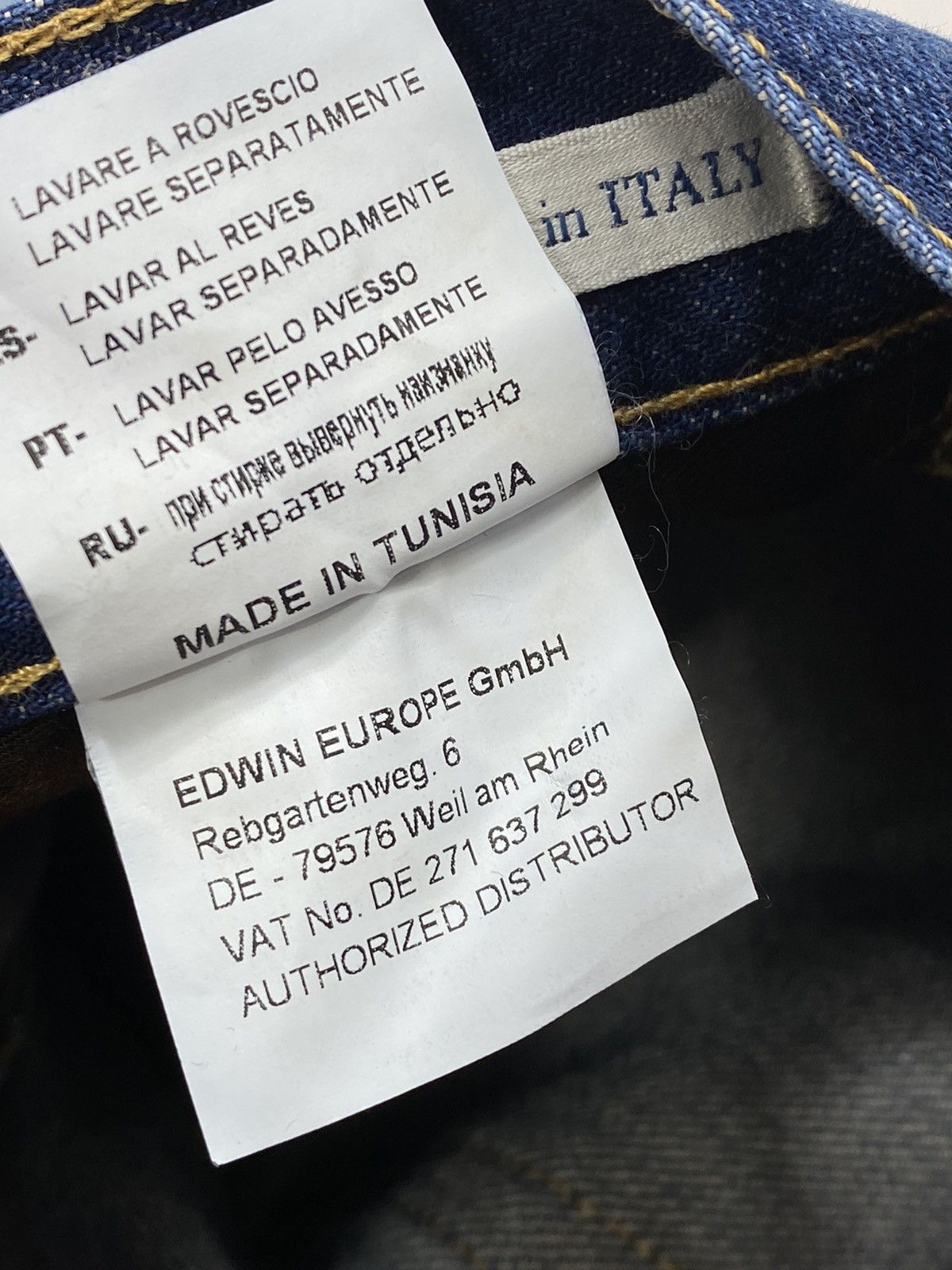 Edwin 🔥LASTDROP🔥 Rainbow Selvedge Distressed Mid Tapered Jeans | Grailed