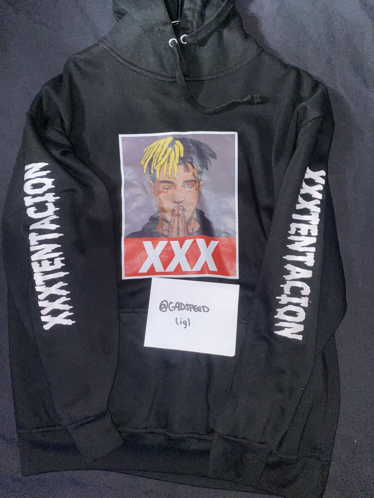 Gildan [CUSTOM] XXXTENTACION hoodie | Grailed