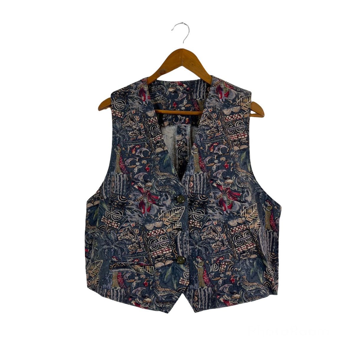 Japanese Brand × Navajo RARE DESIGN TRADITIONAL FULL PRINT VEST NAVAJO ...