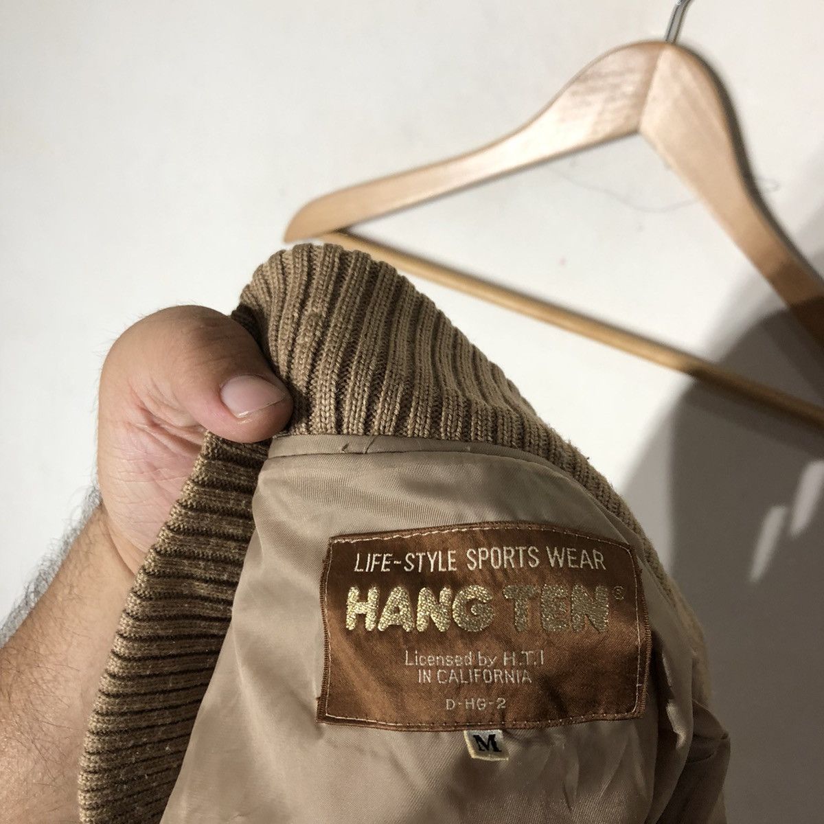 Hang Ten × Varsity Jacket × Vintage Vintage Leather Varsity Jacket Hang ...