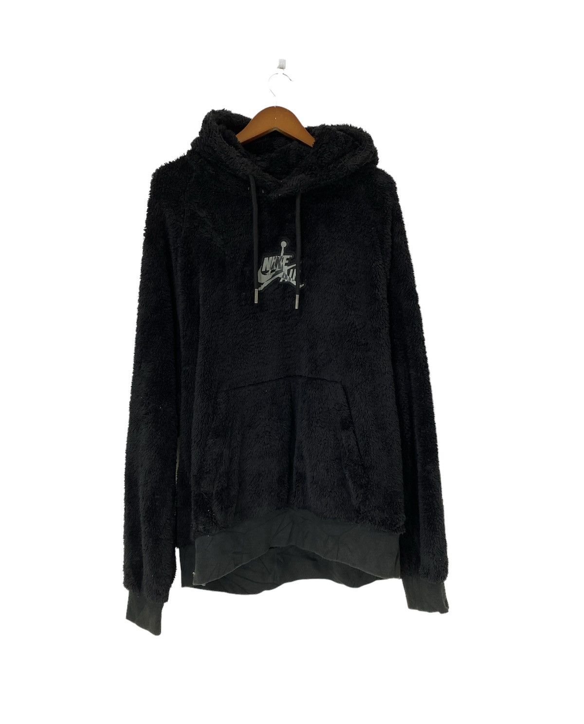 Nike Nike Air Jordan Sherpa Fleece Hoodie Design Nice Logo Design | Grailed