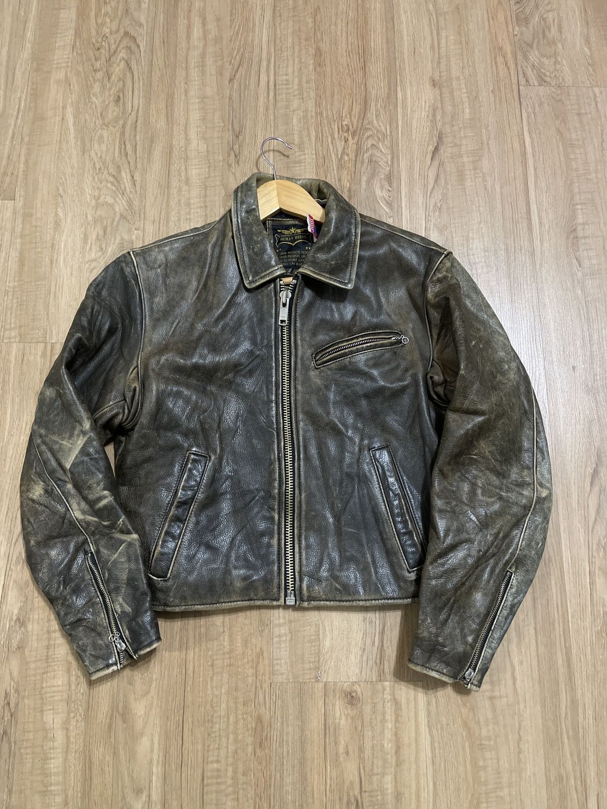 Other Vintage Human Being Rocker Schott style Jacket | Grailed