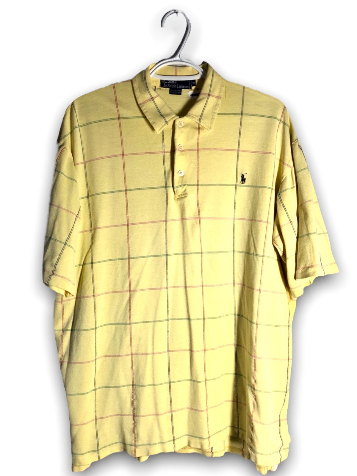 Polo Ralph Lauren yellow check polo | Grailed