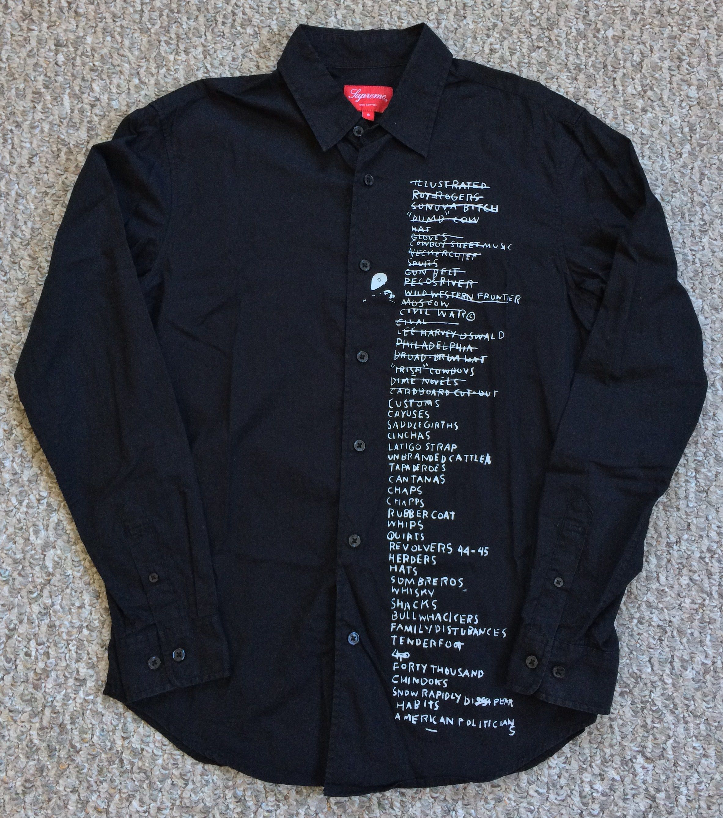 Supreme F/W 2013 Basquiat x Supreme Button-up Shirt size small | Grailed