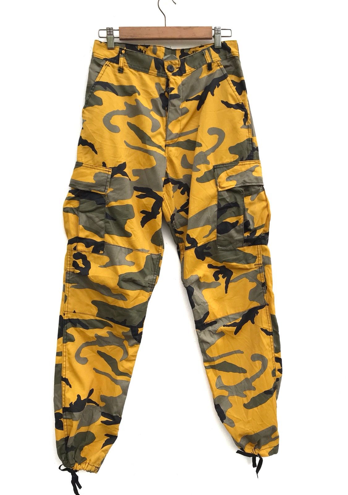 Camo Rare Yellow Camouflage Tactical Cargo Pants | Grailed