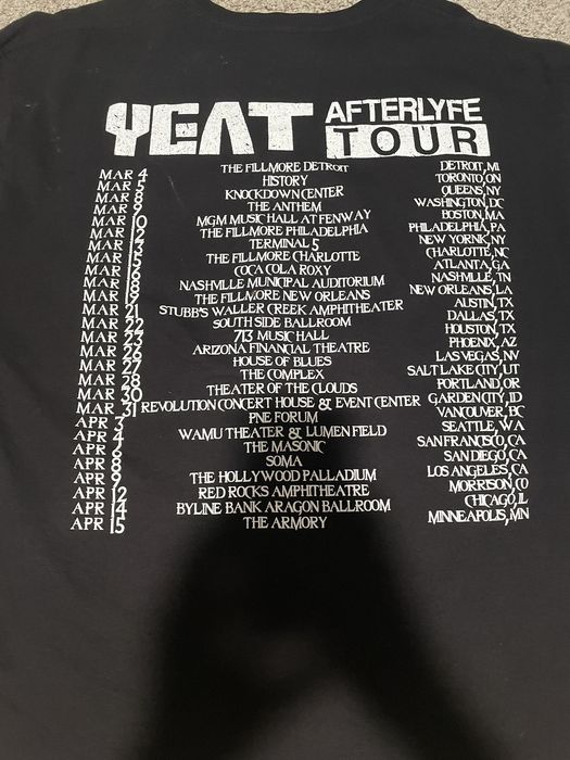 Vintage Yeat afterlyfe tour merch | Grailed