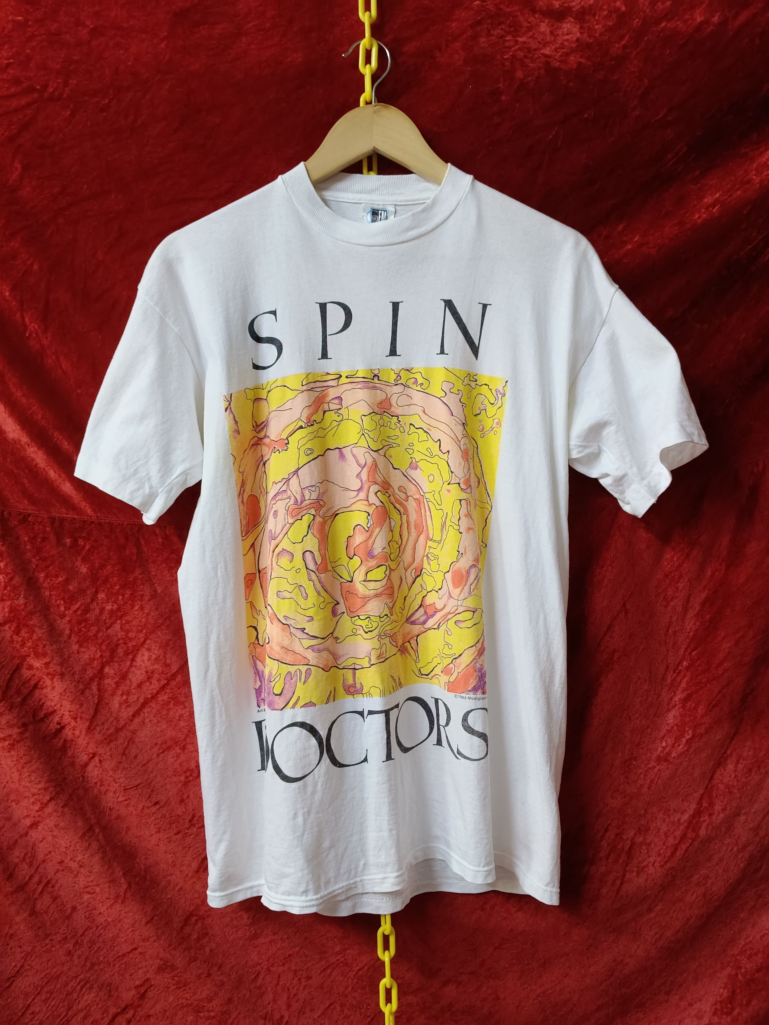 Vintage 90s Spin Doctors Summer Tour Spiral Art Tee | Grailed