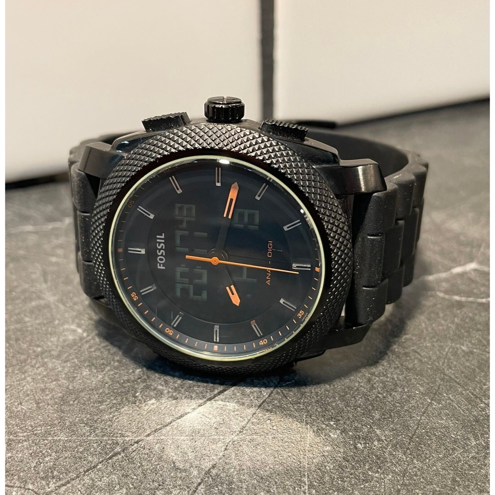 Fossil Black Fossil Anolog and Digital Watch - New Battery | Grailed