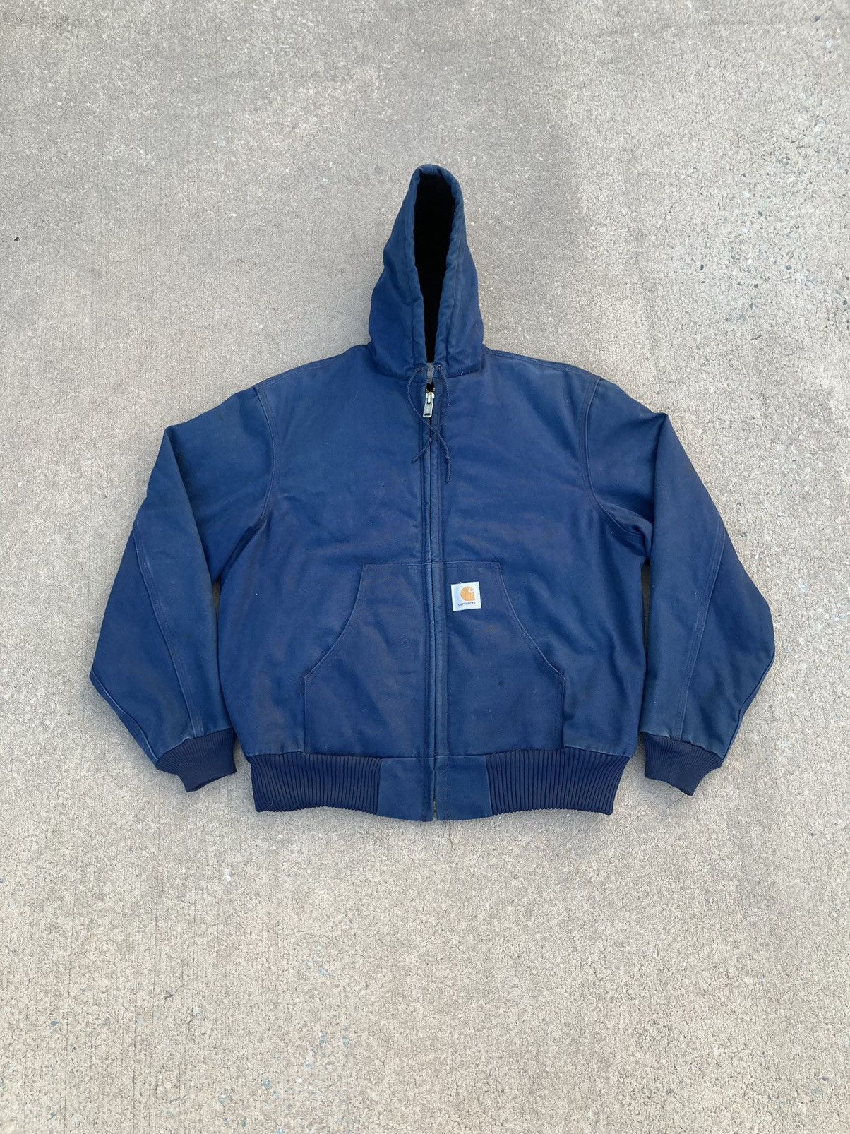 Carhartt × Vintage Vintage Navy Carhartt Active Jacket Blue Carhartt ...