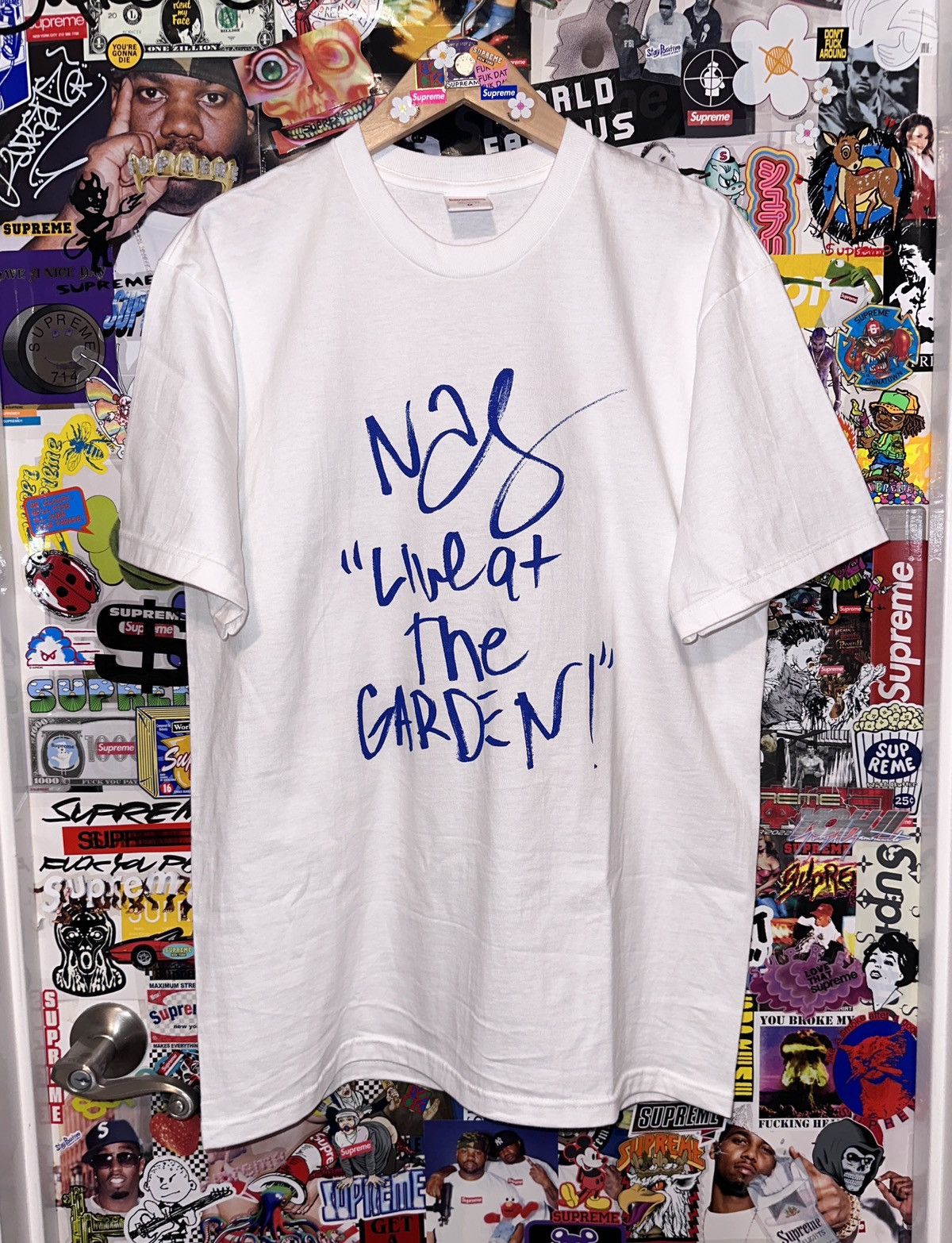 Supreme F&F SS23 Supreme Nas Live At The Garden Concert MSG Tee DS ...