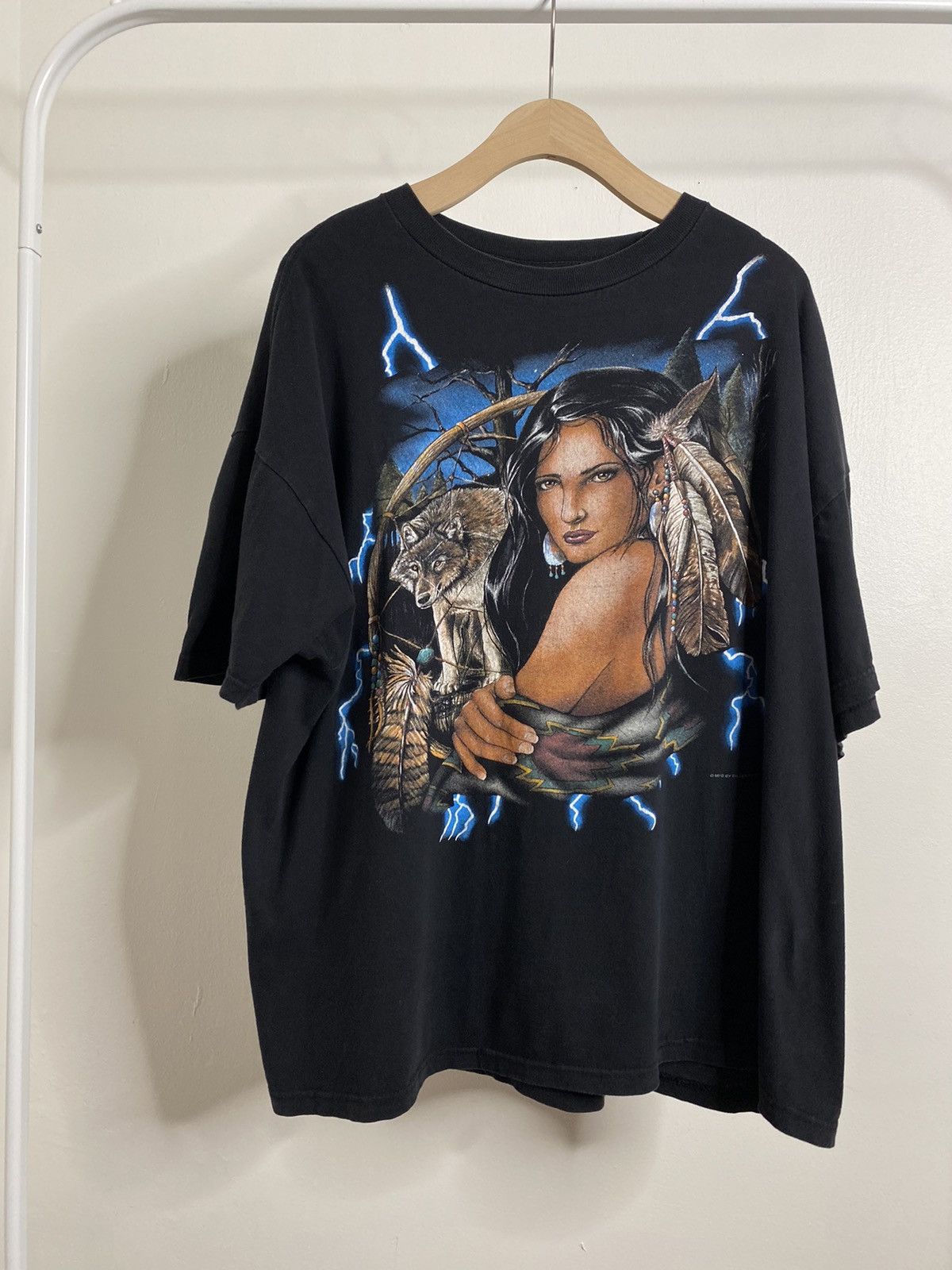 Vintage Vintage 90’s/Y2K American Thunder Boxy Fit T Shirt | Grailed
