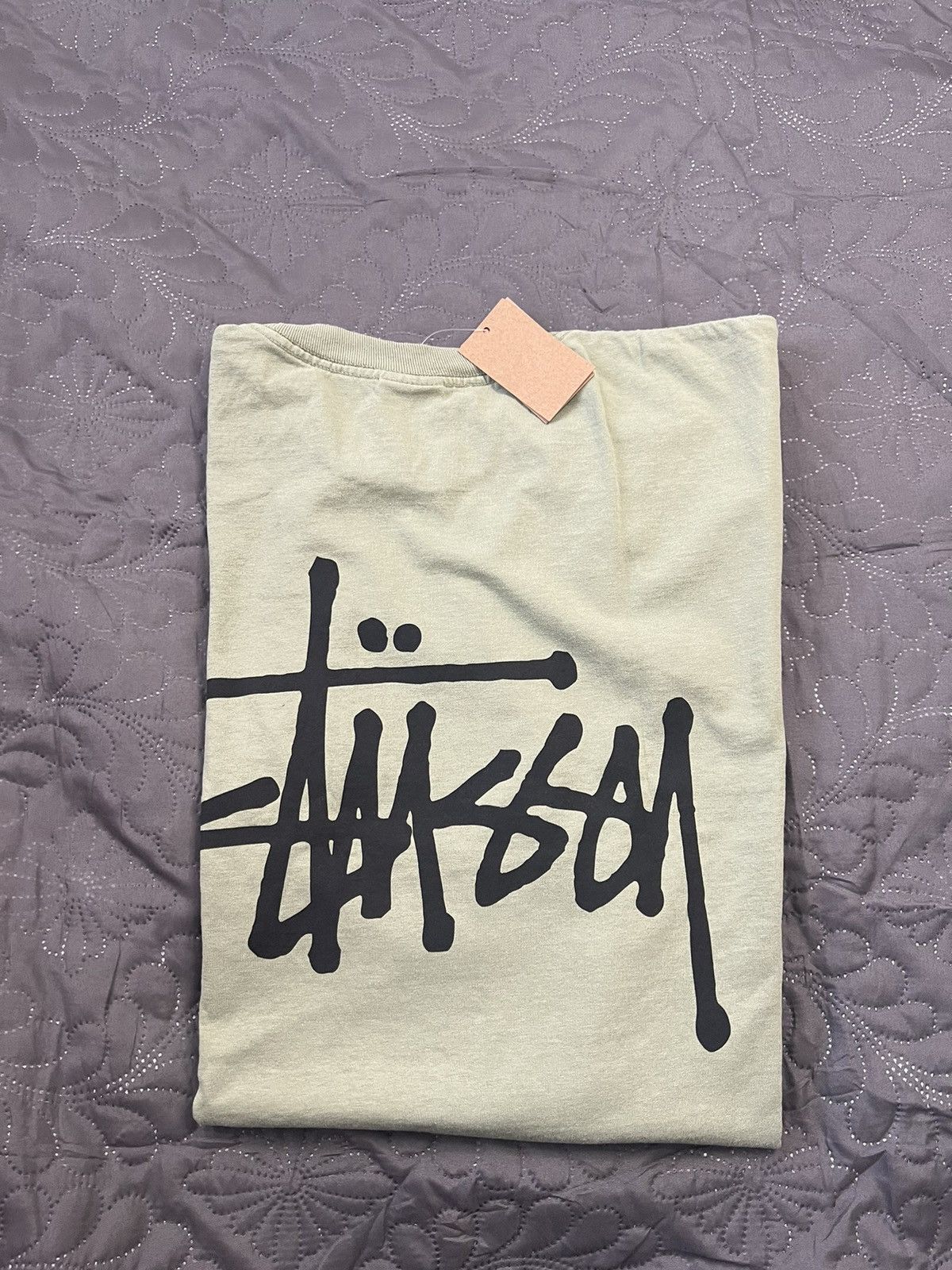 Stussy stussy basic pigment dyed tee | Grailed