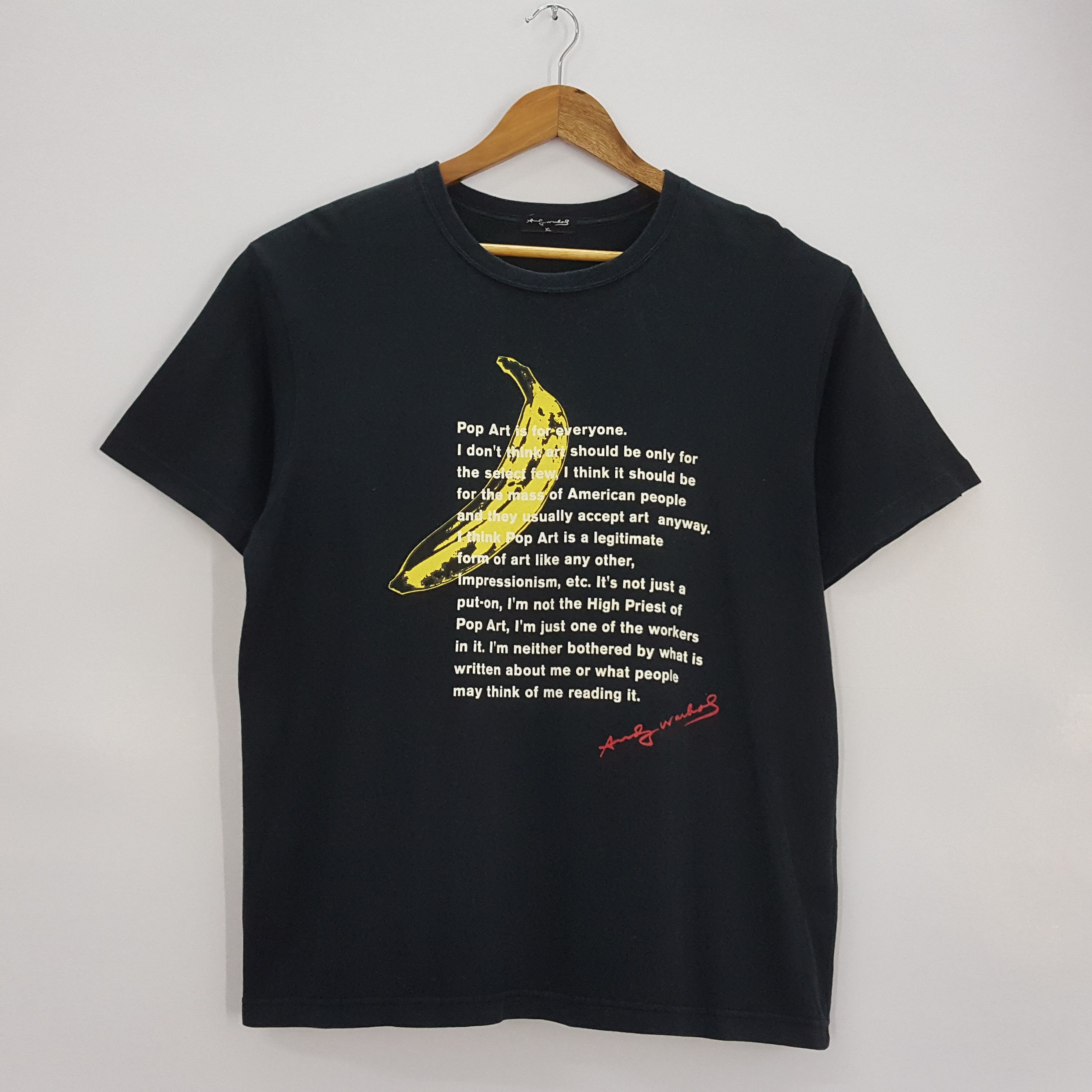 Vintage Vintage ANDY WARHOL Pop Art nice design t-shirt/1 | Grailed