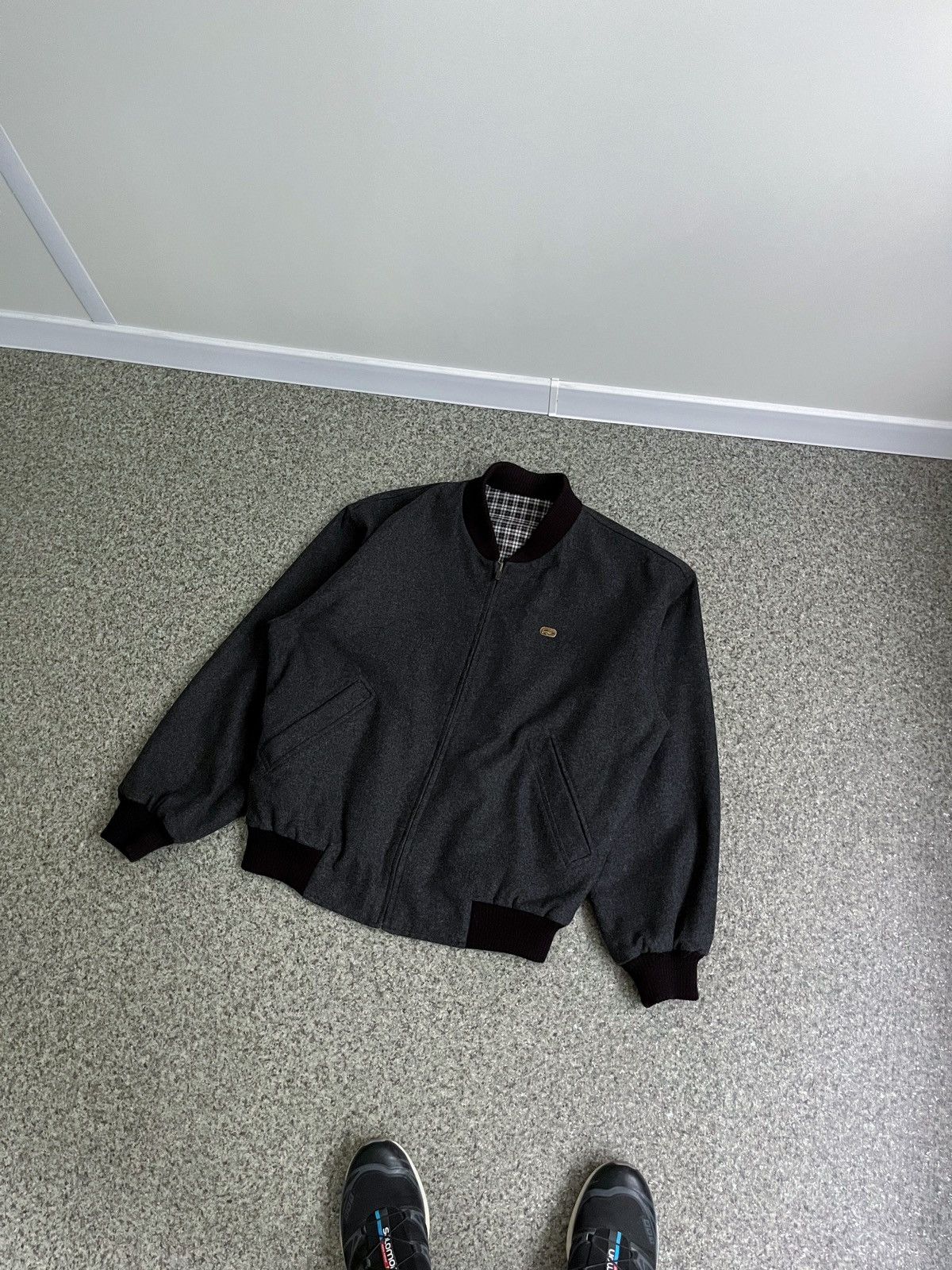 Lacoste × Streetwear × Vintage RARE 90’s LACOSTE VINTAGE WOOL TWO SIDE ...