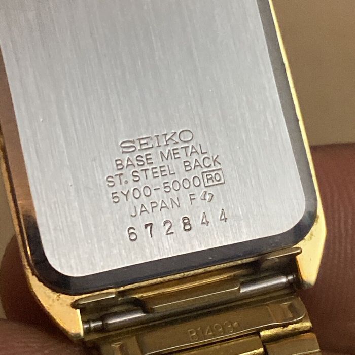 Seiko Men's Vintage Seiko 5Y00-5000 Gold Tone Watch New Battery Wo ...