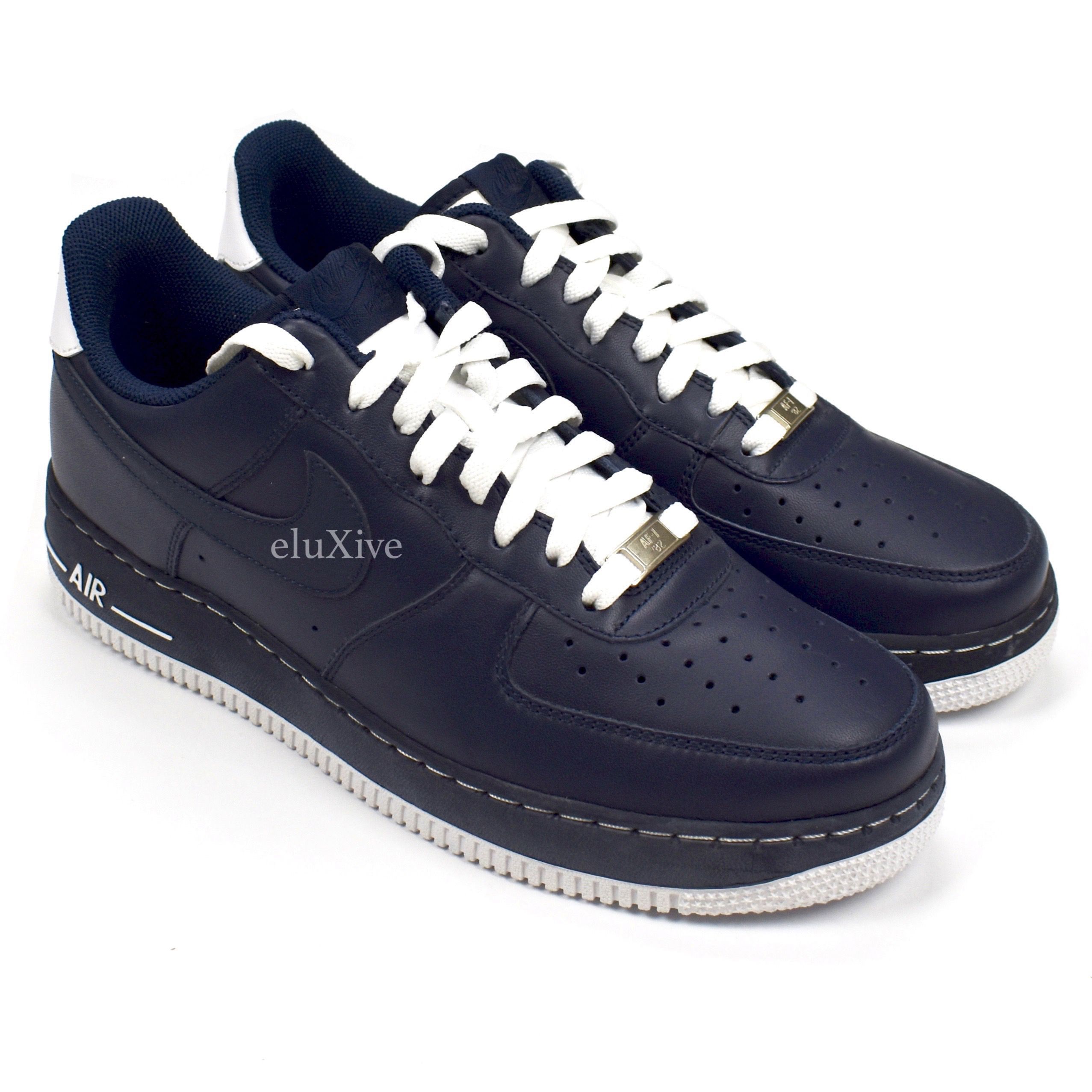 Nike Nike Air Force 1 07 Low Blueprint Obsidian White DS | Grailed