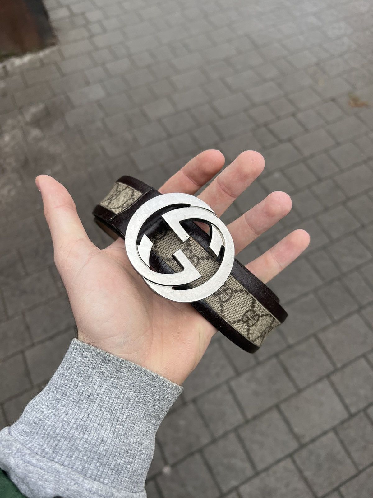 Gucci Gucci monogram belt | Grailed