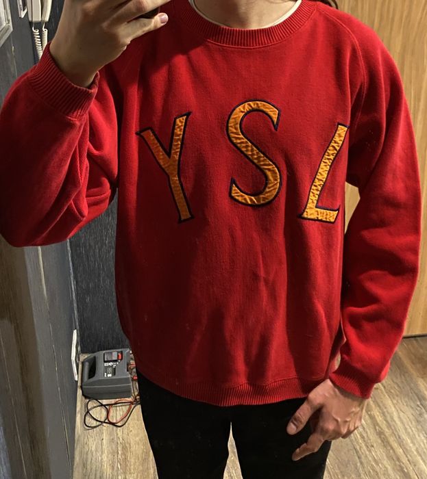 Yves Saint Laurent 🍟 YSL Sweatshirt Big Logo Yves Saint Laurent Sweater ...
