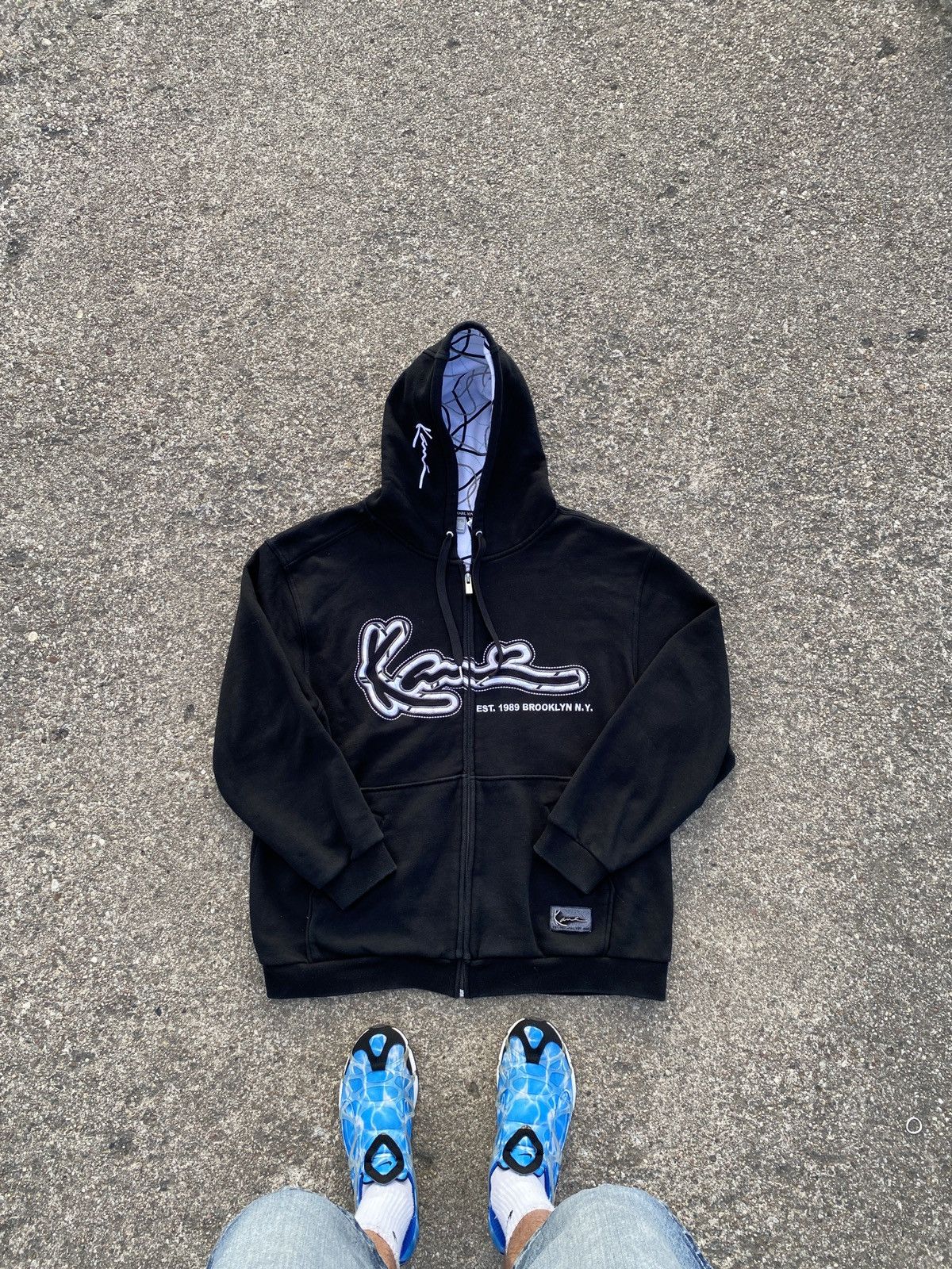 Rare Karl kani rap zip hoodie | Grailed