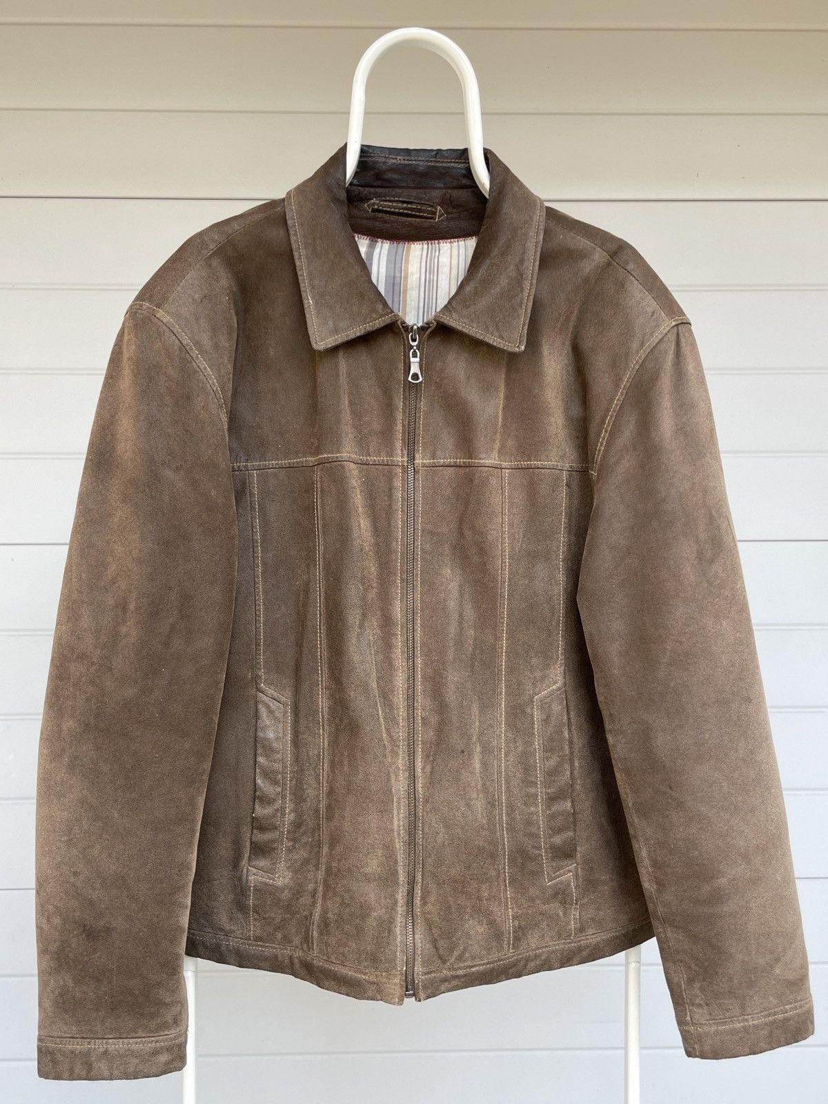 Angelo Litrico Angelo Litrico 90s Leather Jacket Pig Suede | Grailed