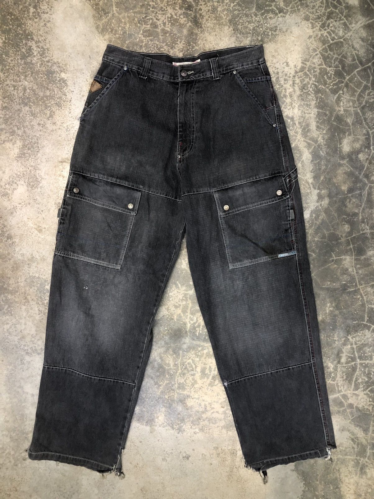 Southpole HOBO.DNM Distressed Baggy Cargo denim rare | Grailed