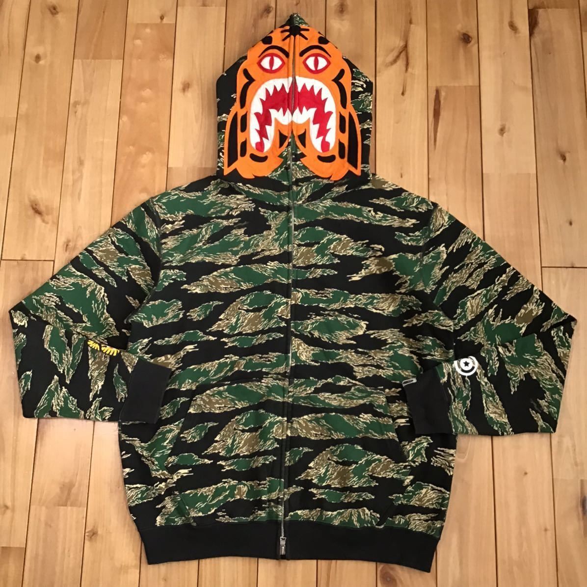 Bape BAPE Tiger full zip hoodie tiger camo | Grailed