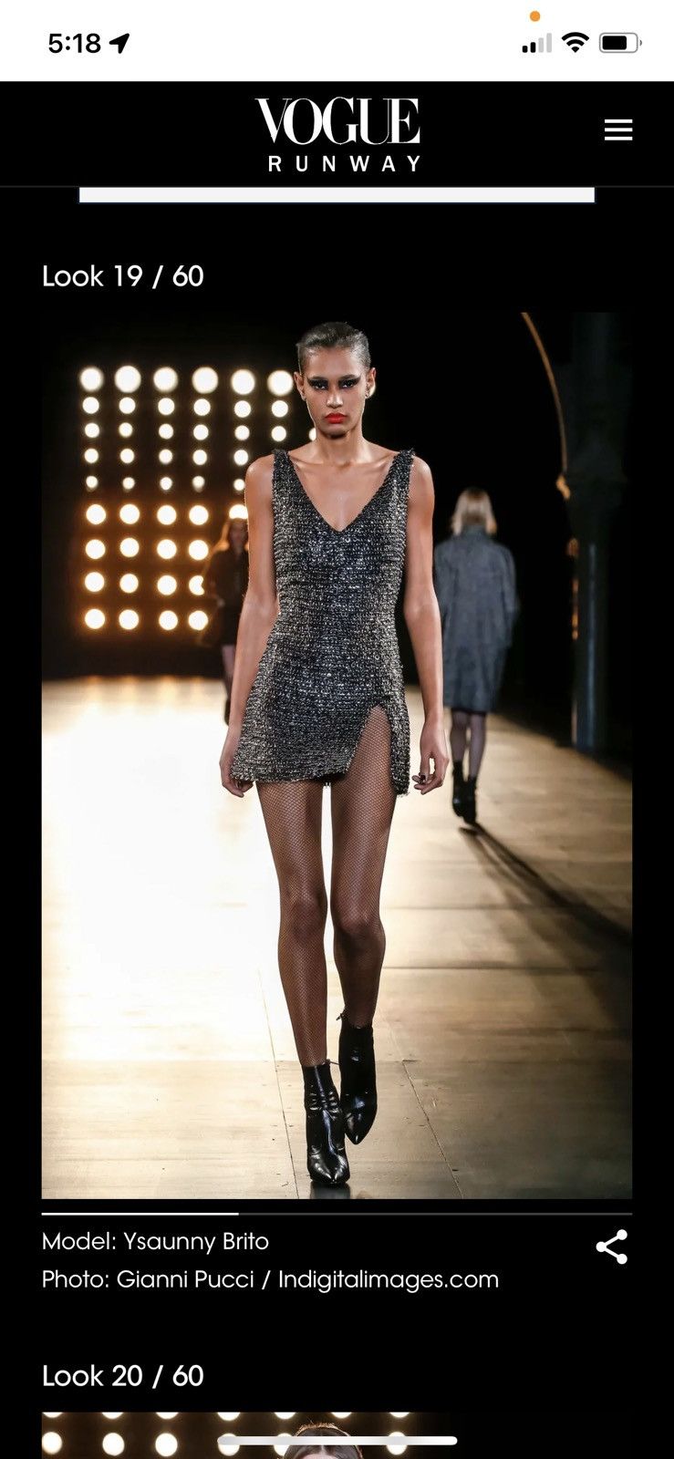 Saint Laurent Paris Fishnet stockings sample from runway show not worn ...