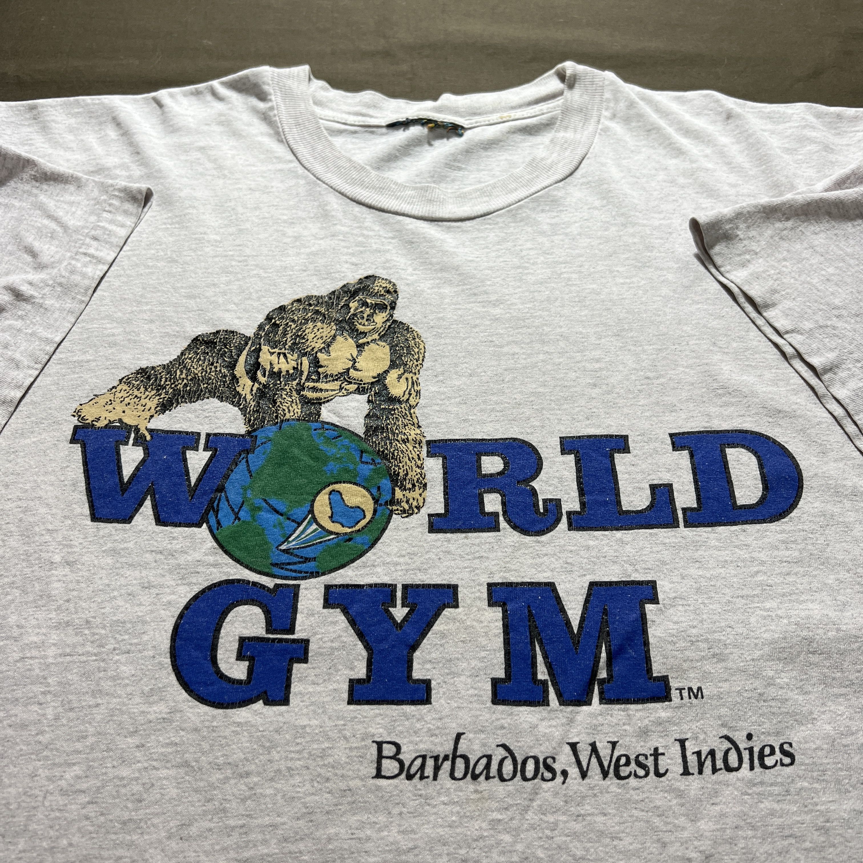 Gym Standard × Streetwear × Vintage Vintage 90s World Gym Fitness Promo ...