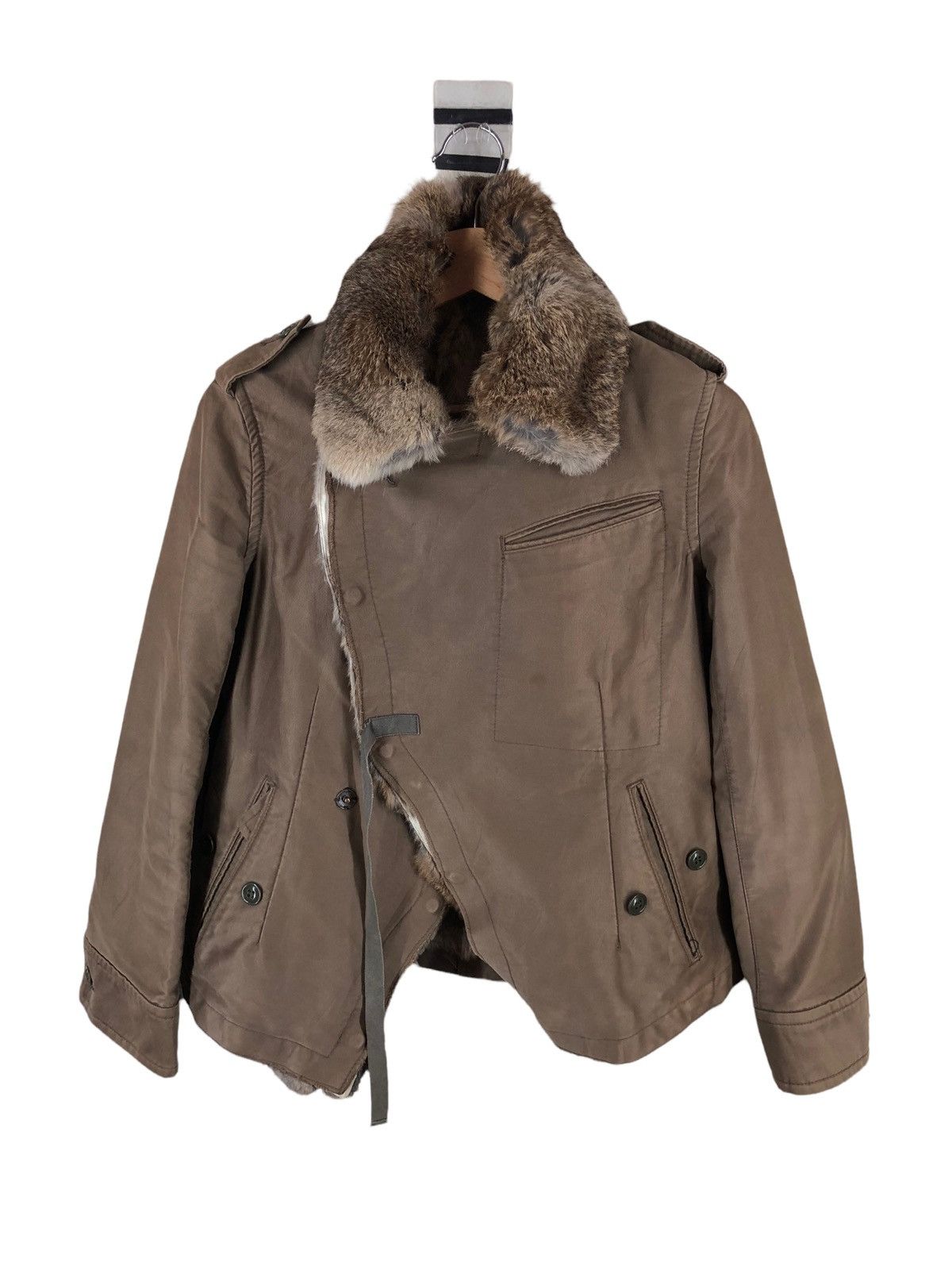 Mink Fur Coat 🔥BLANC BASQUE REAL FUR RABBIT JACKET | Grailed