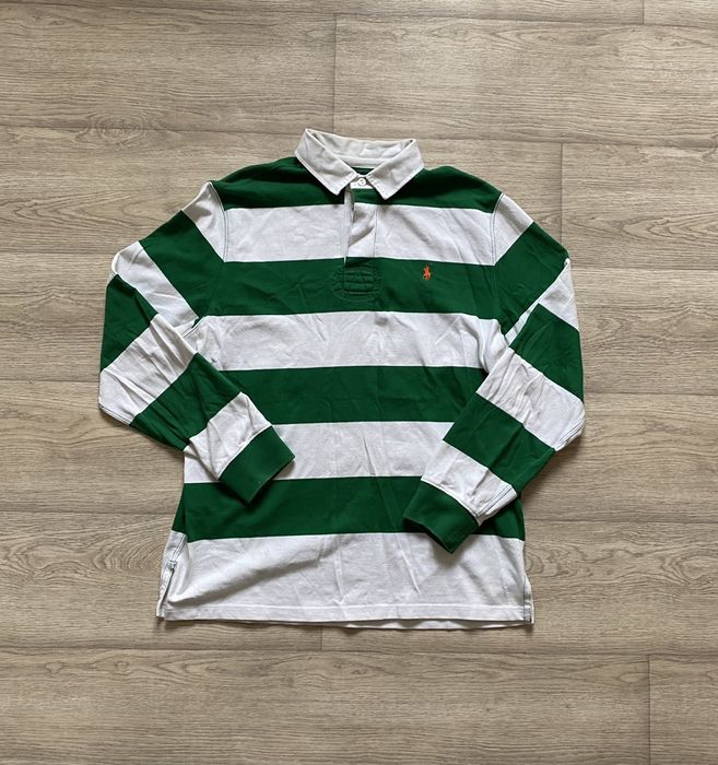 Polo Ralph Lauren Vintage 90s Polo Ralph Lauren Yellow Rugby Shirt Streetwear | Grailed