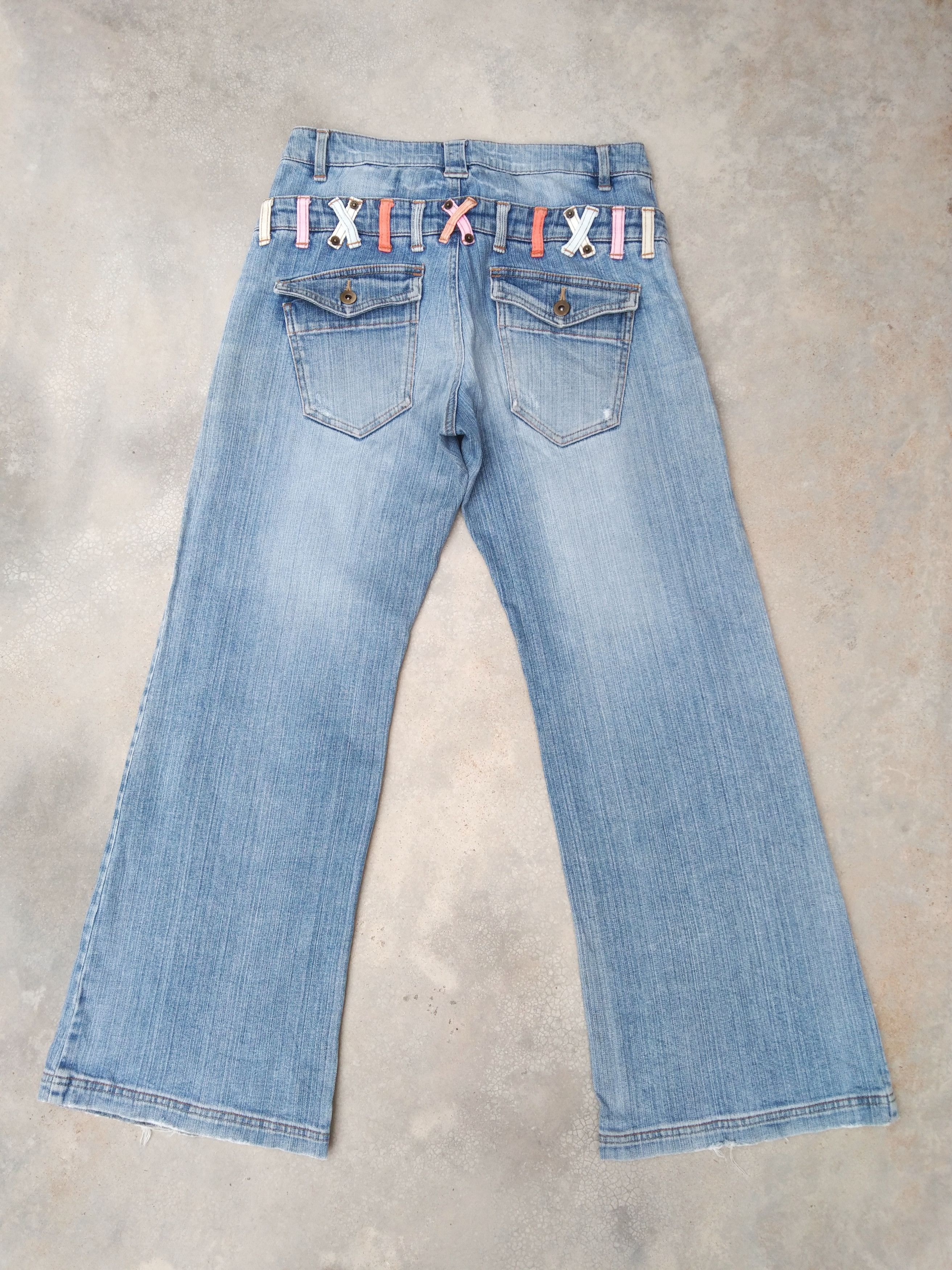 Japanese Brand × Jean × Vintage Japan Jeans Double Waist Wide Leg Retro ...