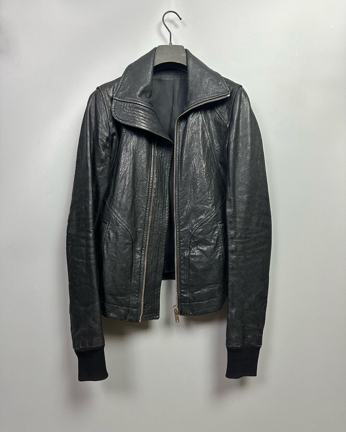 Rick Owens FW09 ‘CRUST’ Hammered Lamb Intarsia Jacket | Grailed