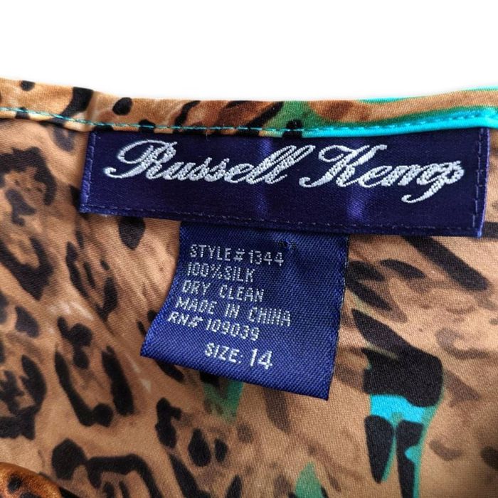 Vintage RUSSELL KEMP Y2k Silk Camisole ~ psychedelic cheetah print ...