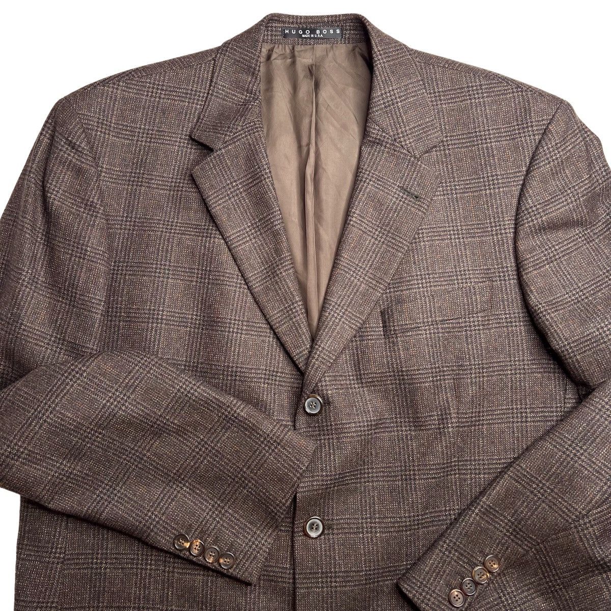 Hugo Boss × Union Made × Vintage Hugo Boss Edison Plaid Wool Blazer ...