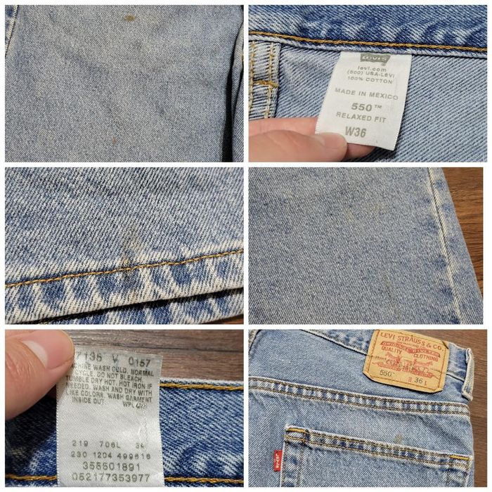 Vintage 2000s Y2K Levi's 550 Faded Light Wash Denim Jean Shorts | Grailed