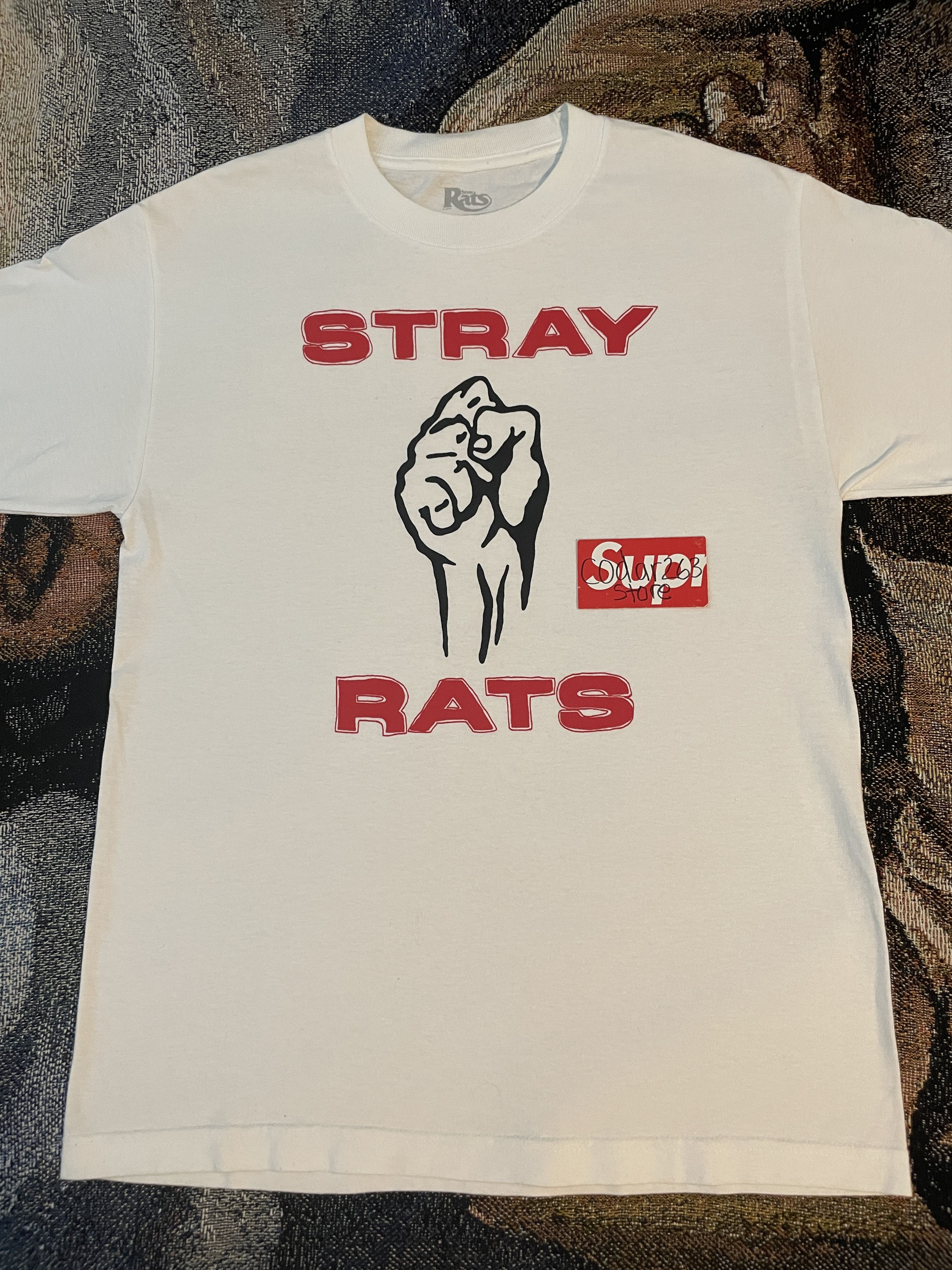 Stray Rats Youth Of Today Fist Tee - Stray Rats White Medium Shirt ...