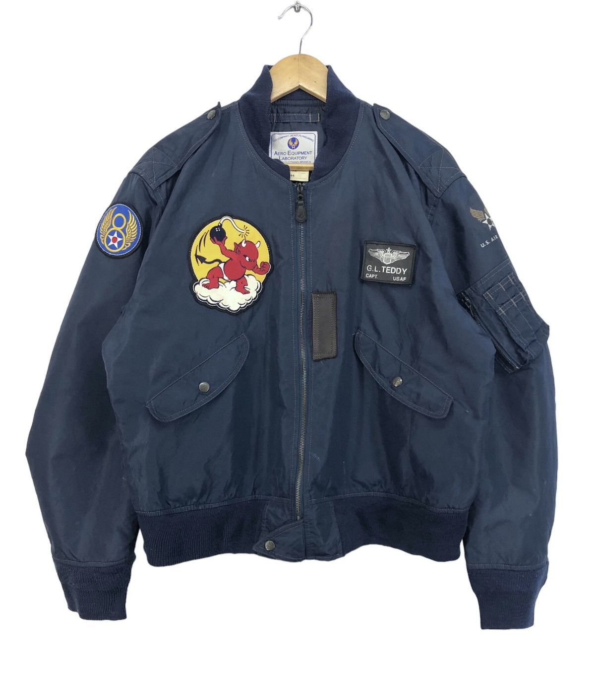 Vintage Vintage Ted Company Devil Air Bomb Type L-2A Bomber Jacket ...