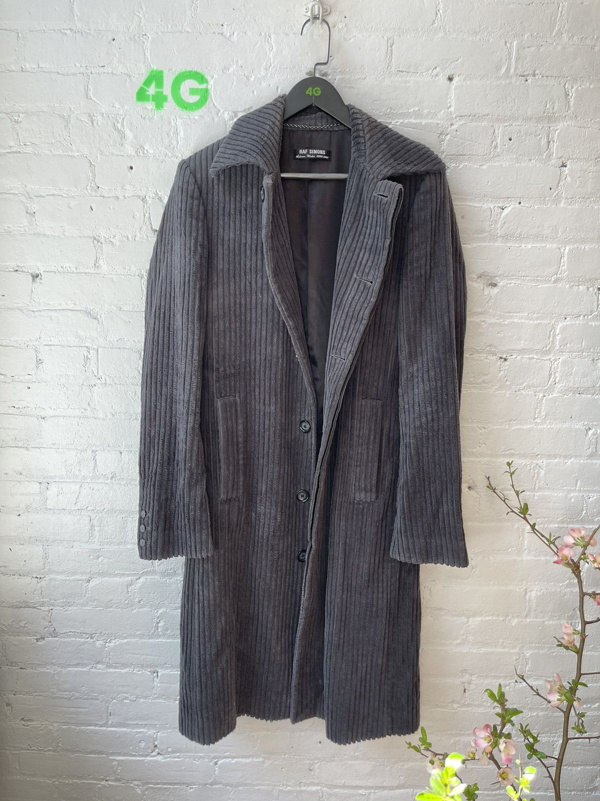 Raf Simons Raf Simons AW01 Corduroy Trench Pea Coat Jacket eu 48 | Grailed