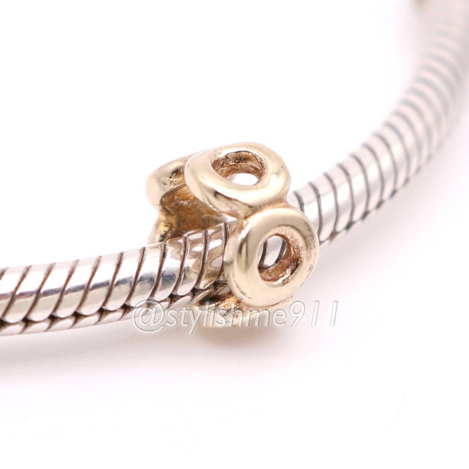 pandora One Authentic PANDORA 14k Gold Openwork Circles Link Spacer ...