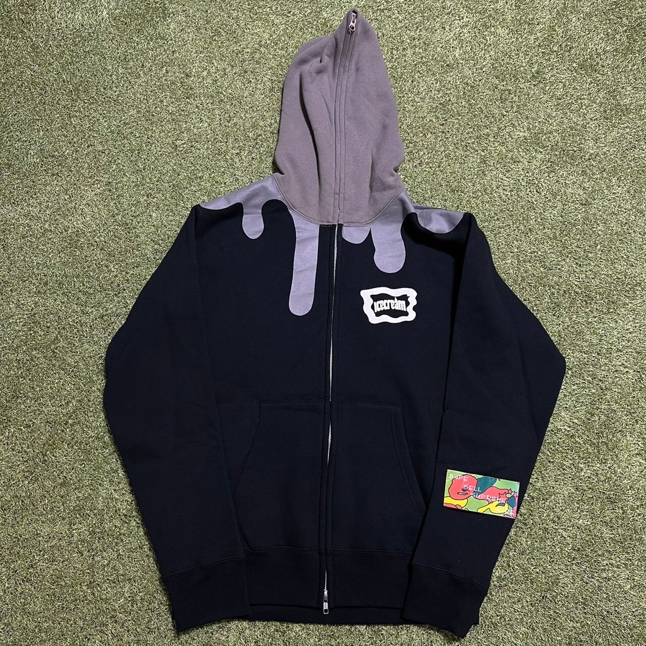 Billionaire Boys Club BBC ICE cream full zip hoodie black/charcoal ...