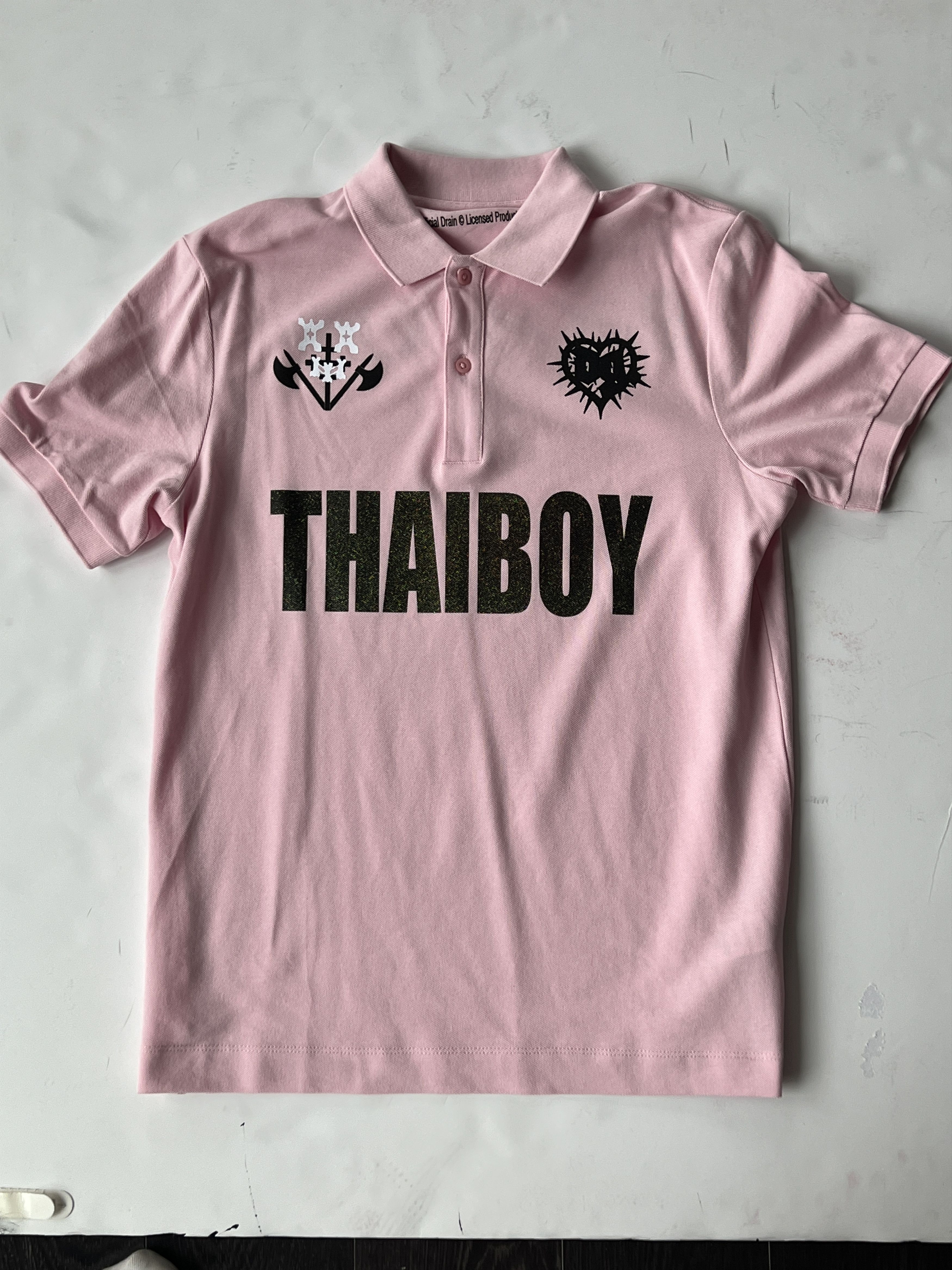Drain Gang Thaiboy Digital Thaiboy Pink Polo | Grailed