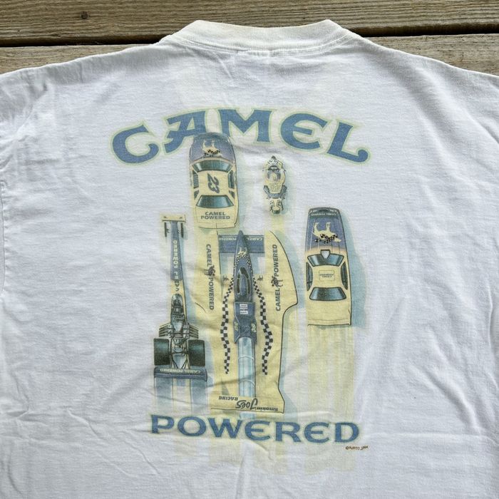 Vintage Vintage 90s Faded Stained Camel Smoking Joes Racing T Shirt ...