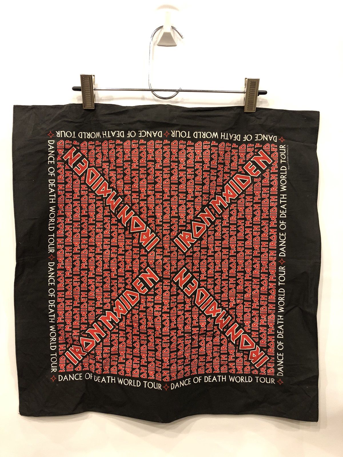 Iron Maiden × Rock Band × Vintage Iron Maiden Handkerchief | Grailed